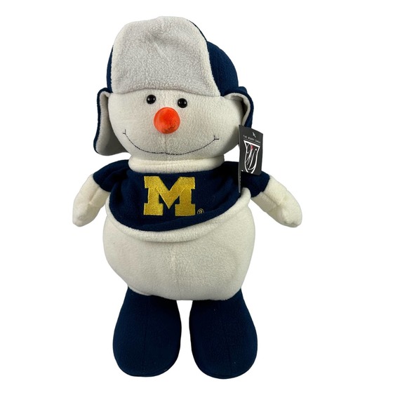The Memory Co | Toys | University Of Michigan Snowman Plush 7 ...